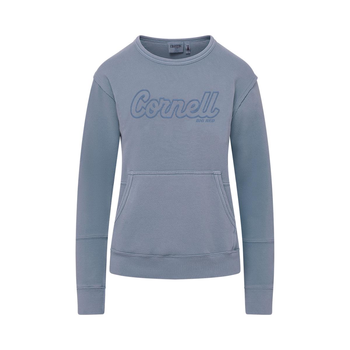 Women's 3D Cornell Emb. Coastal Crew | Sweatshirts